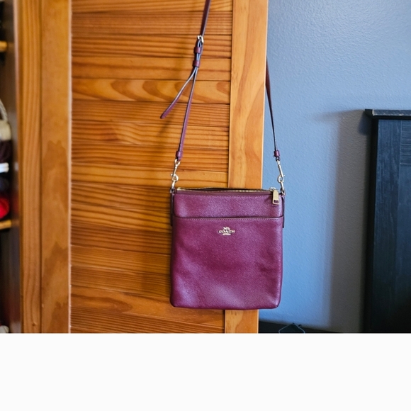 Coach | Bags | Coach Burgundy Crossbody Bag | Poshmark